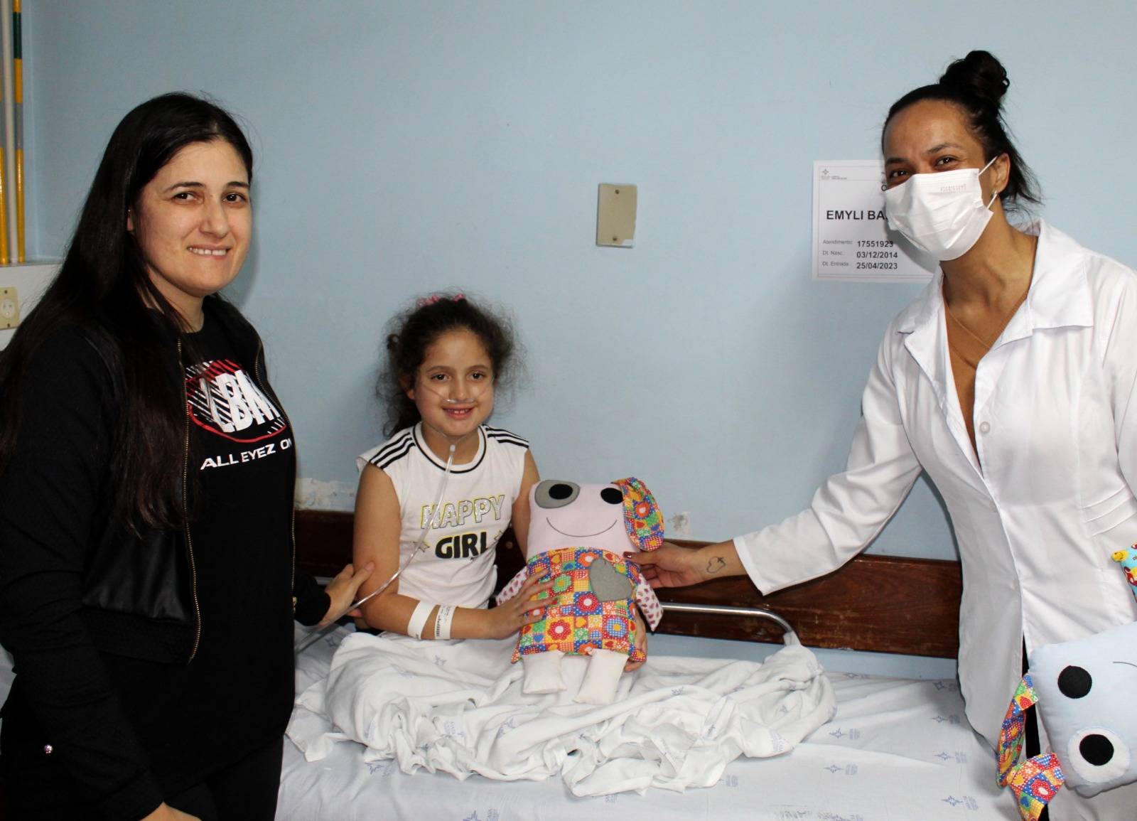 Emily Lopes é a primeira paciente do Becker receber uma Naninhas ...